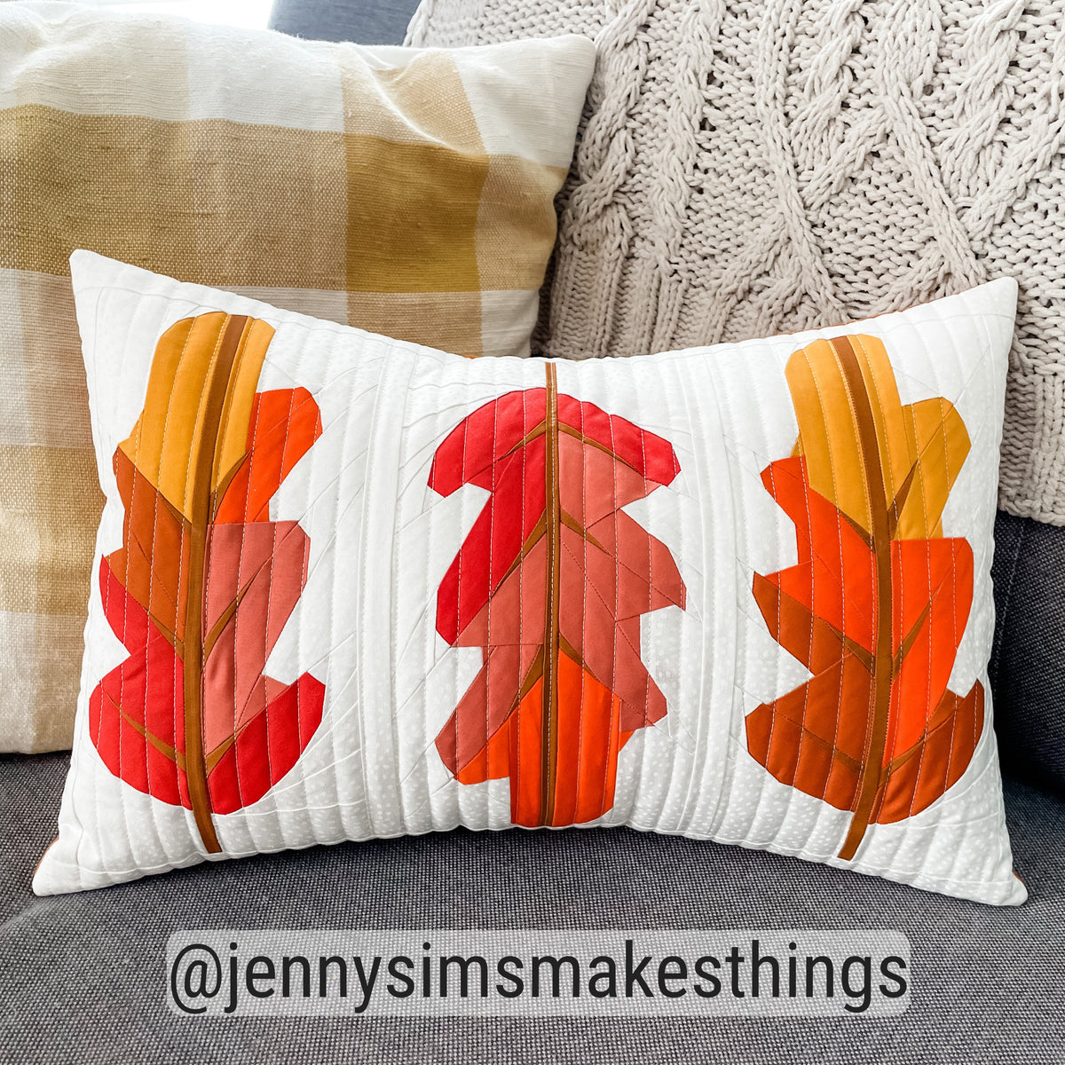 Fallen Leaves PDF Pattern (Paper Pieced) – Hillside Stitches