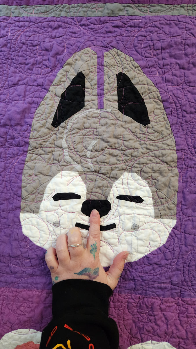 Wolf Foundation Paper Pieced PDF Pattern – Hillside Stitches