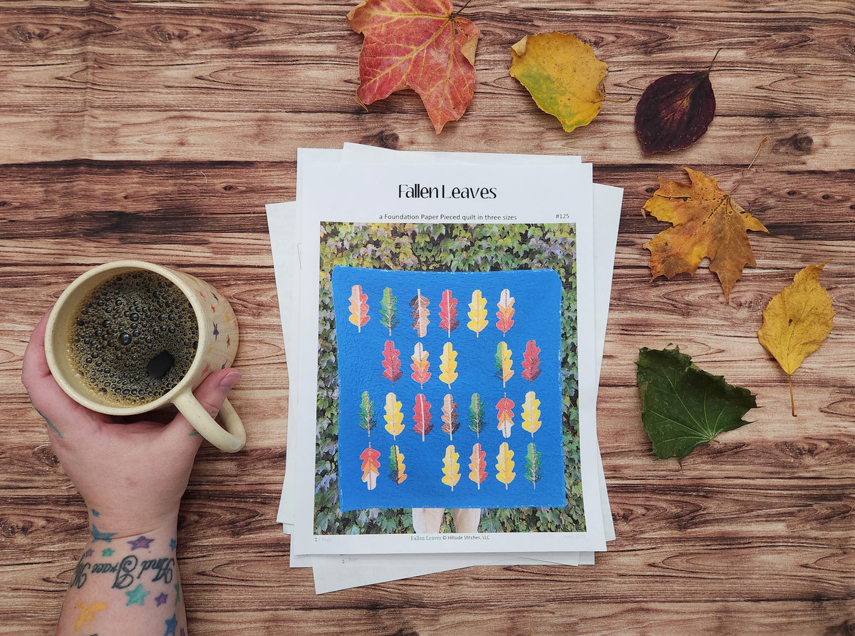 Fallen Leaves PDF Pattern (Paper Pieced) – Hillside Stitches